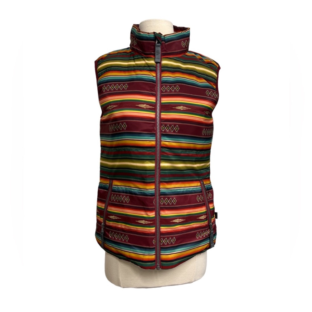 Sts Ranch Vest With Southwest Aztec Ranch Pattern- Xs - Gem